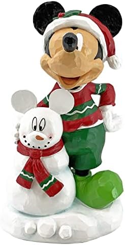 Disney Mickey Mouse Building a Snowman Christmas Outdoor Garden Statue ...