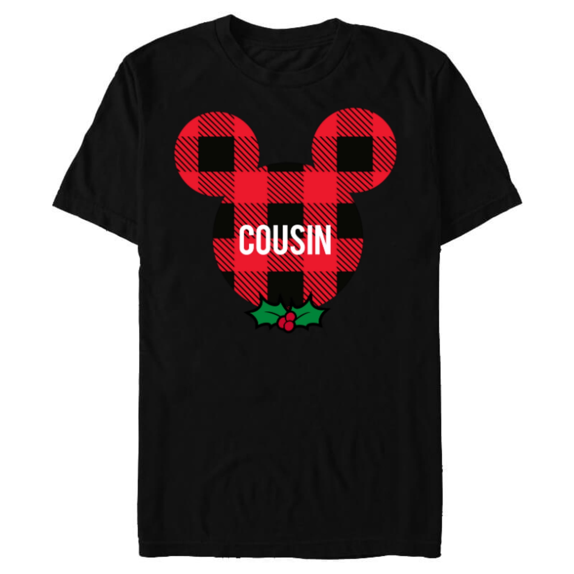Disney Mickey Mouse COUSIN Holiday Family - Short Sleeve Blended T ...