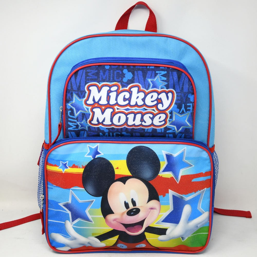 Disney Mickey Mouse Cargo School Backpack 16" with pocket - Walmart.com