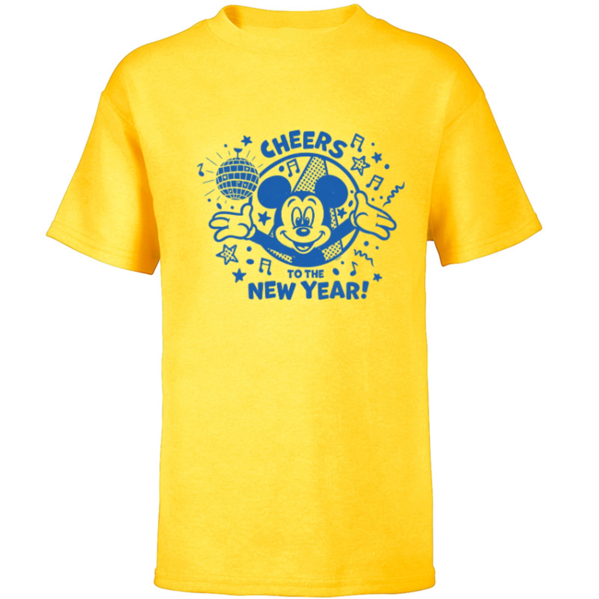 Disney Mickey Mouse Cheers to the New Year Retro Distressed - Short ...