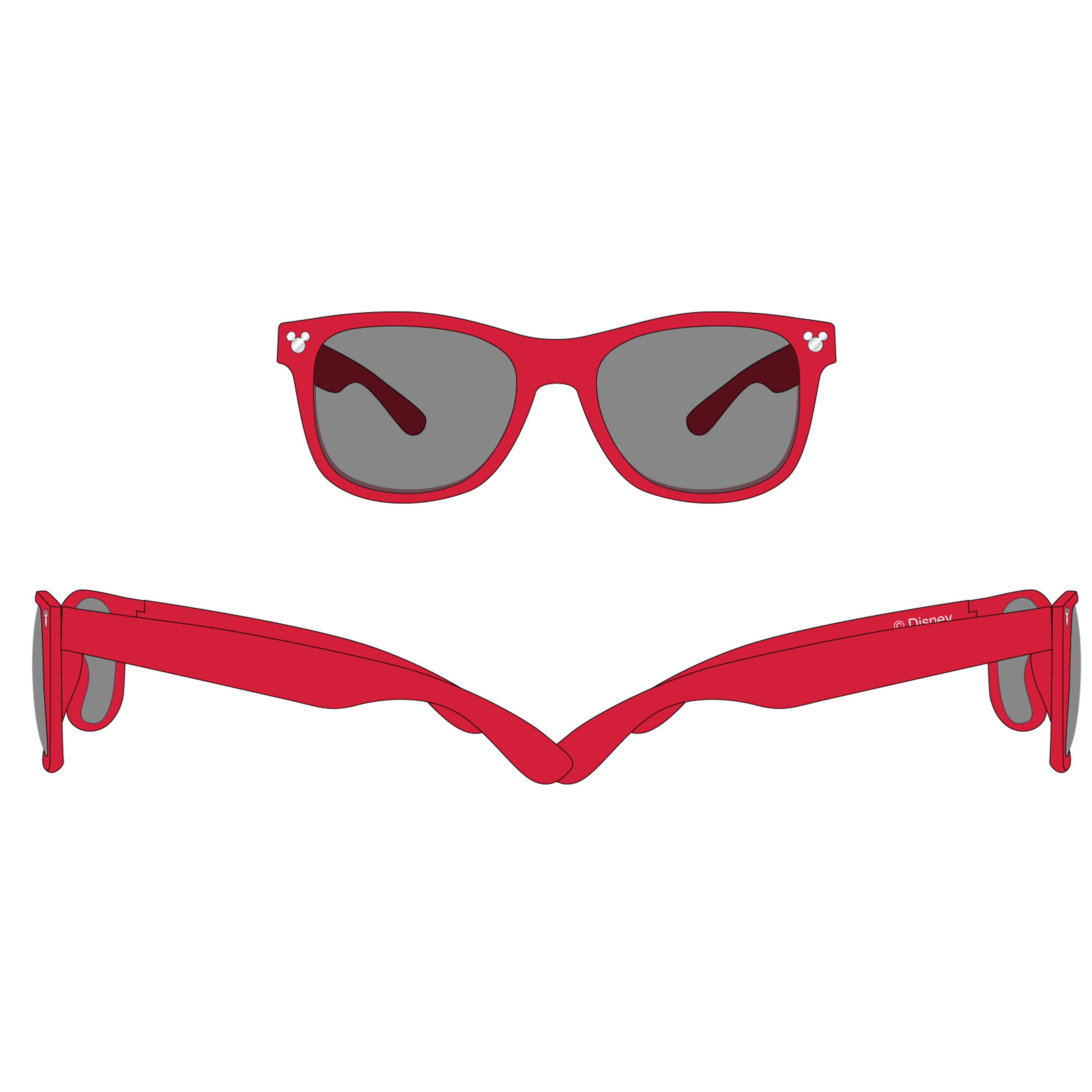 Disney Mickey Mouse Child's Sunglasses Red - Walmart.com