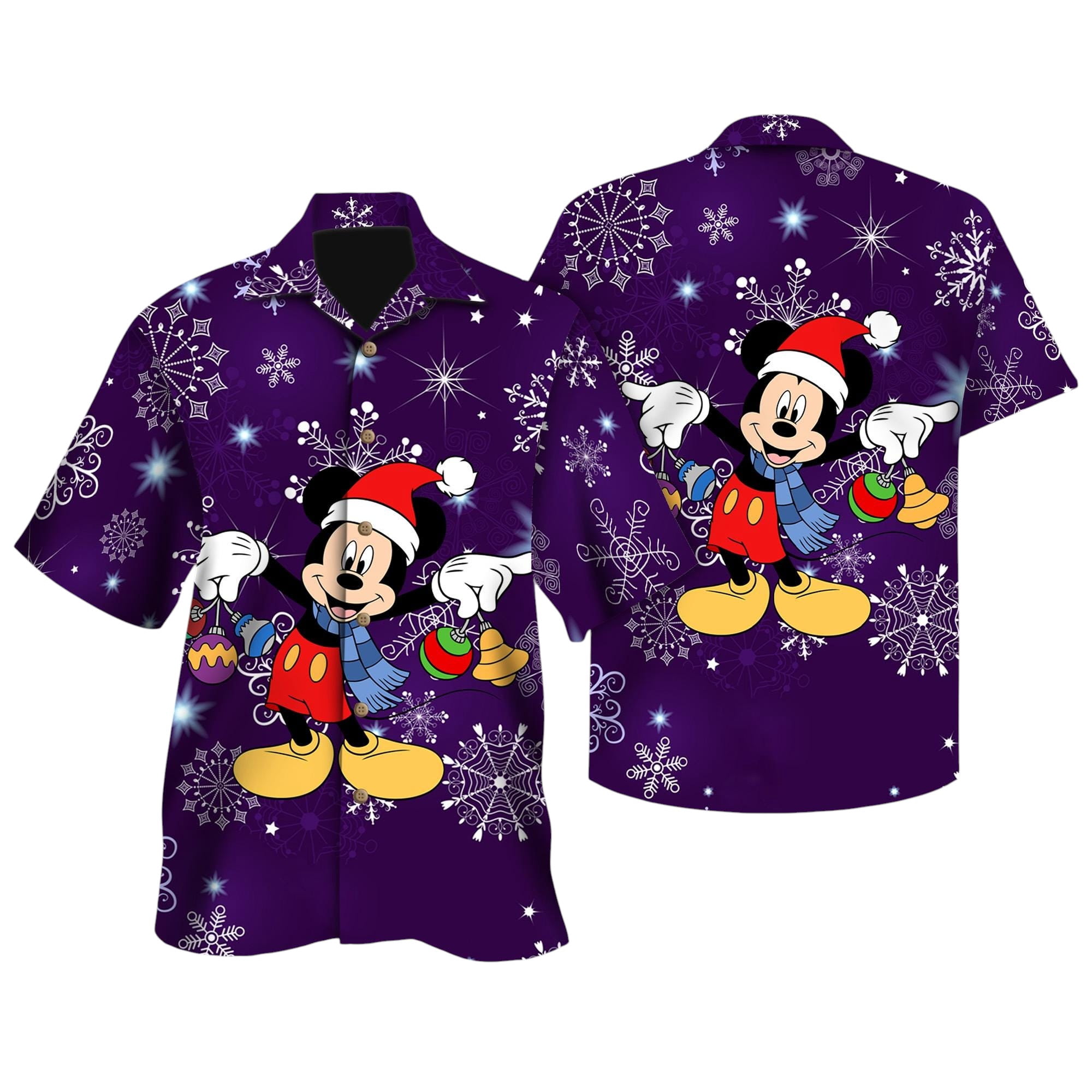 Disney Mickey Mouse Christmas Hawaii Shirt, Mickey Mouse Xmas Party ...