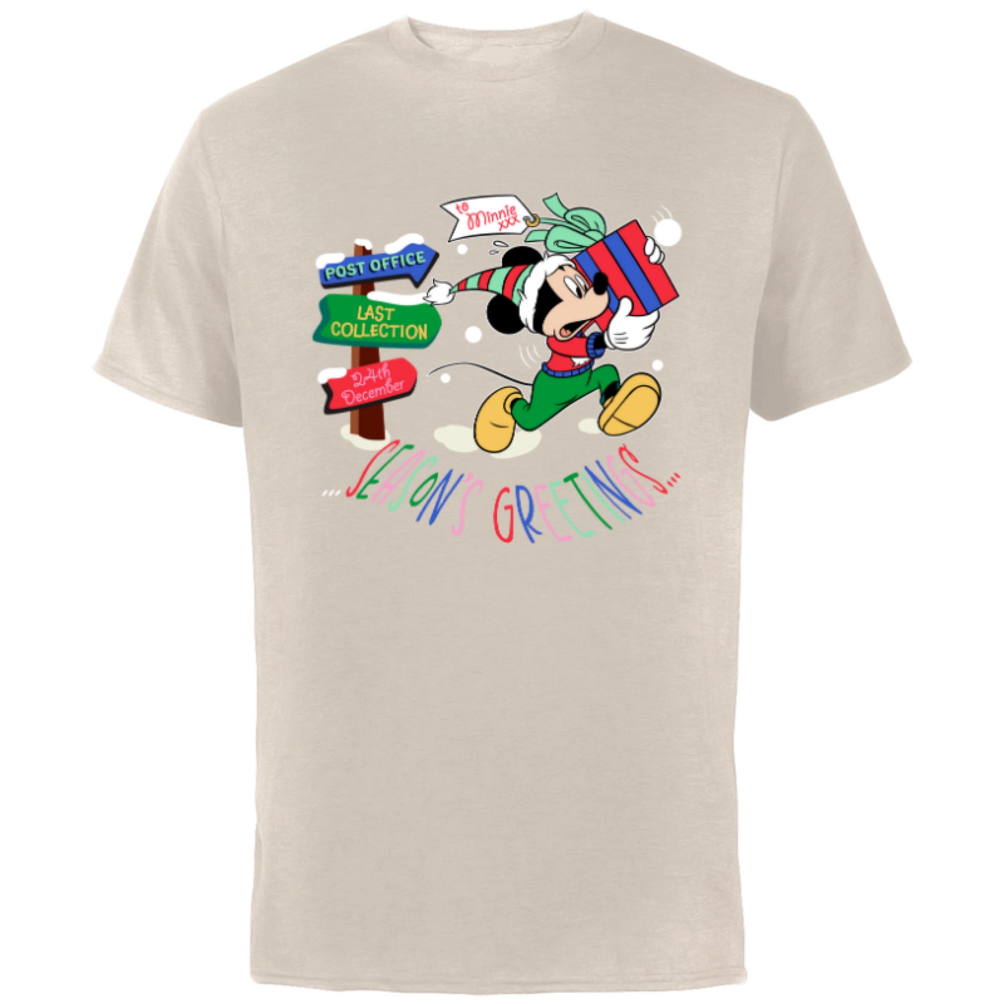 Disney Mickey Mouse Christmas Holiday Gift Running Late - Short Sleeve ...
