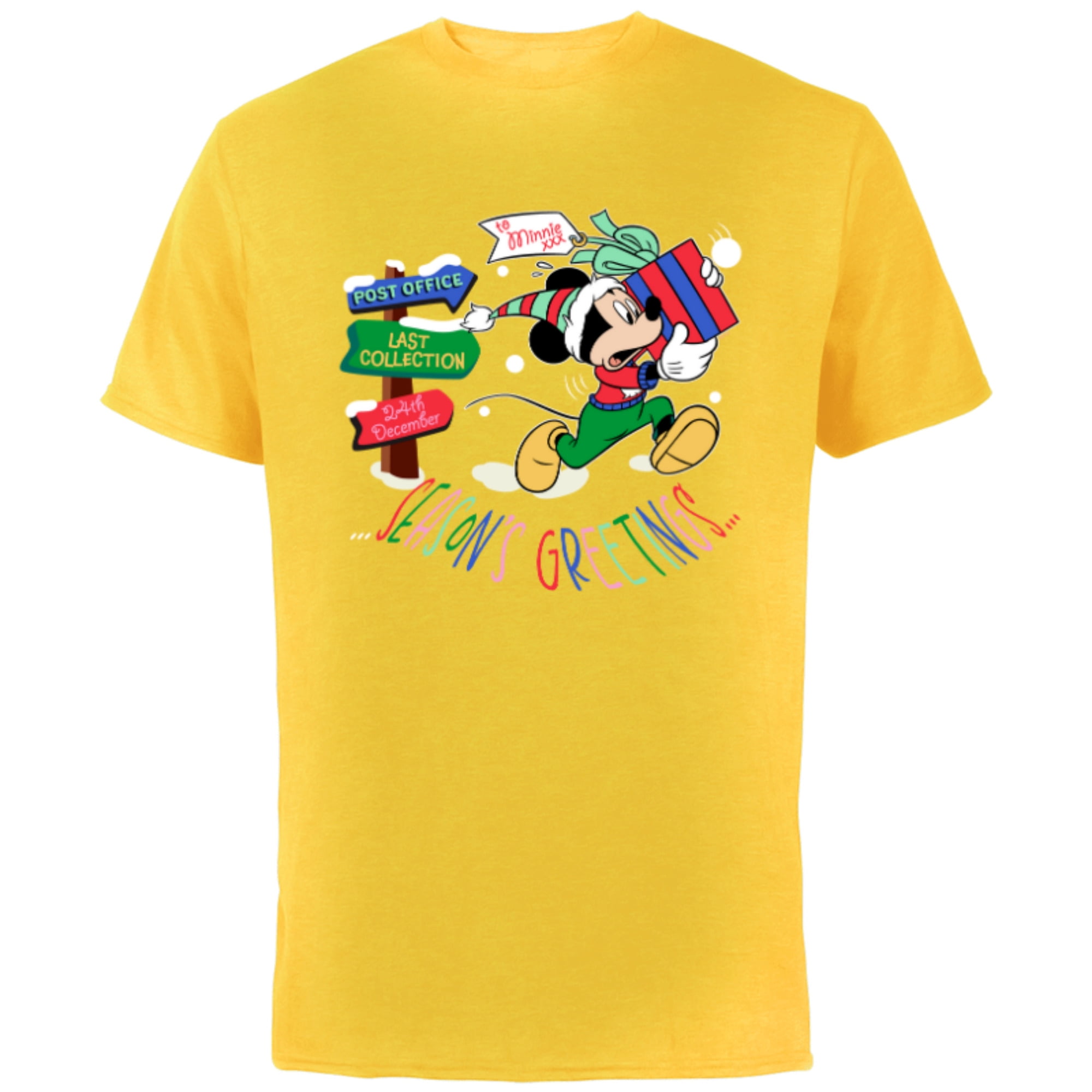 Disney Mickey Mouse Christmas Holiday Gift Running Late - Short Sleeve ...