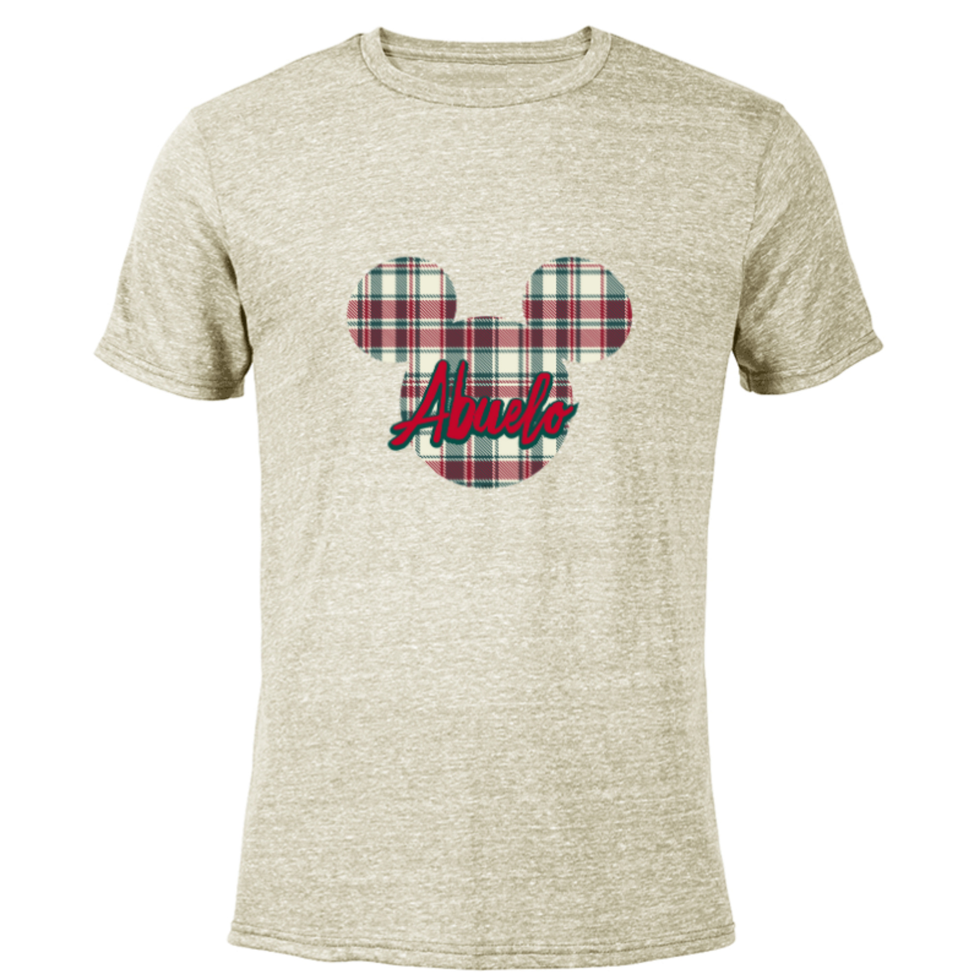 Disney Mickey Mouse Christmas Holiday Plaid for Abuelo - Short Sleeve ...