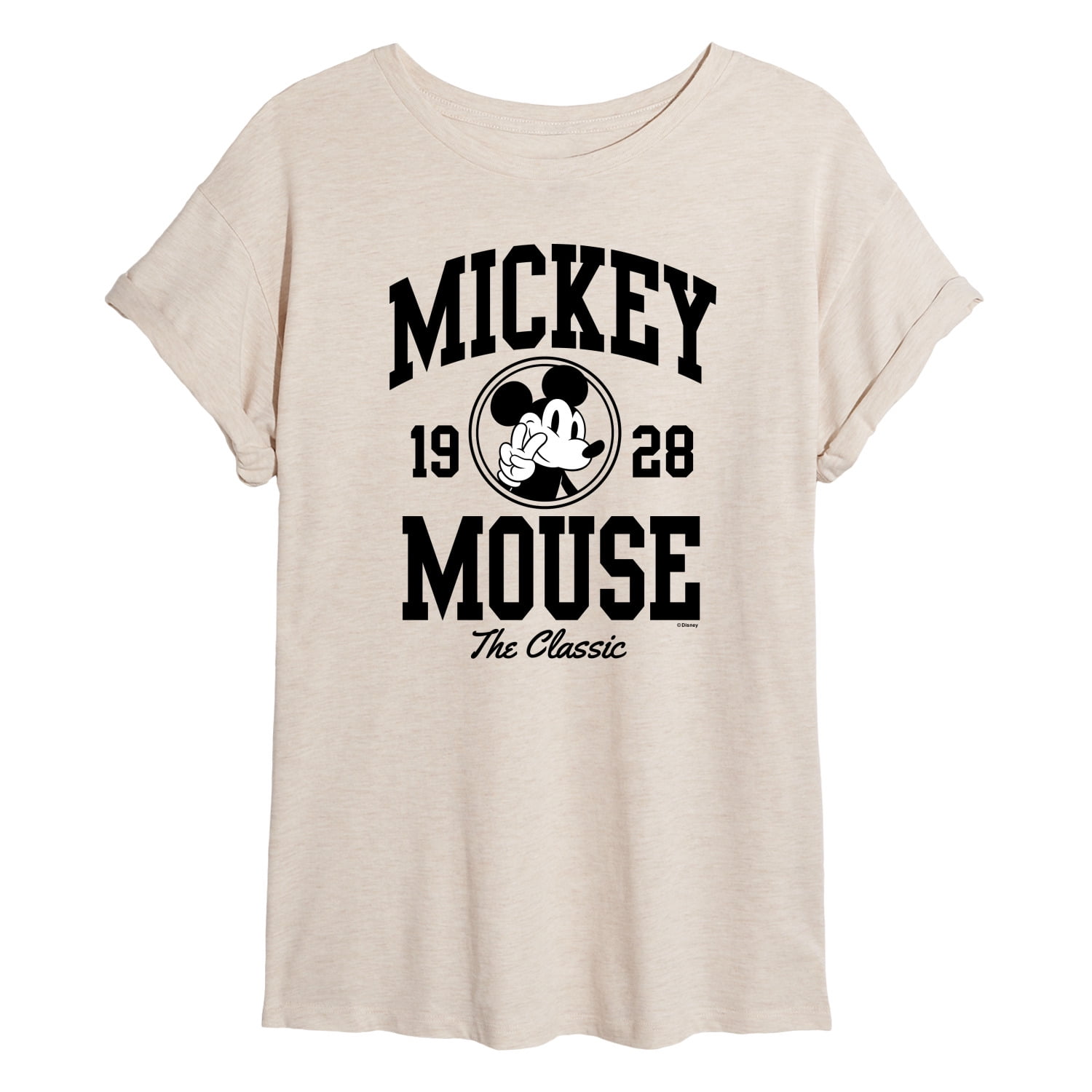 Disney - Mickey Mouse Collegiate The Classic - Women's Oversized T ...