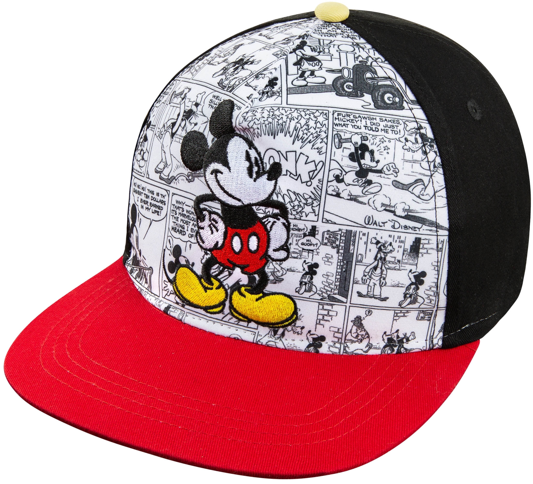 Disney Mickey Mouse Comics Baseball Cap, Boys Size, Adjustable, 100% ...