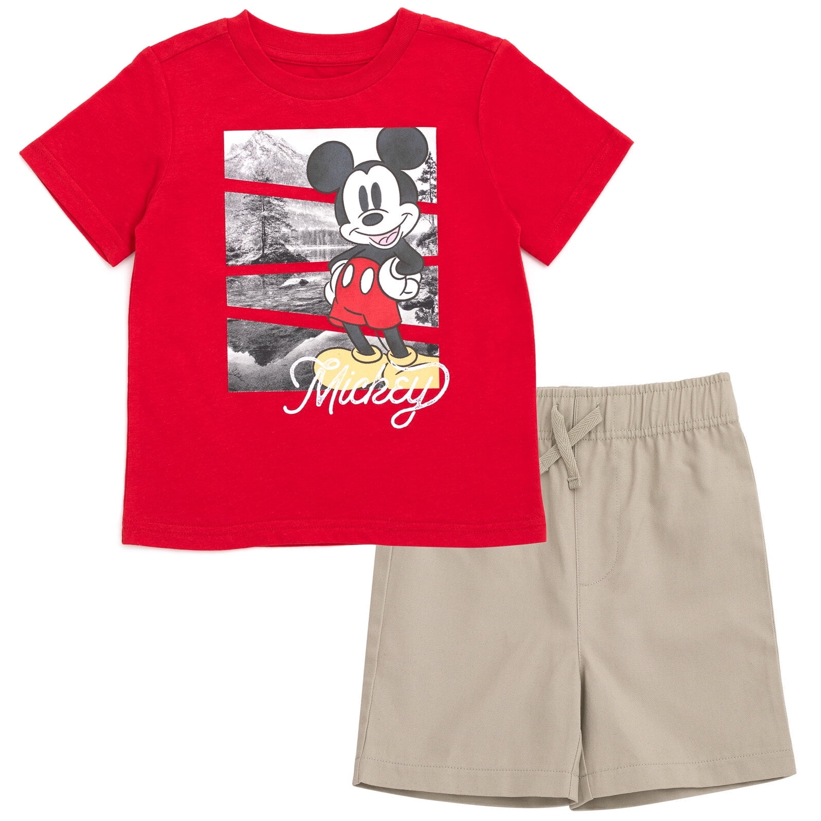 Disney Mickey Mouse Cosplay T-Shirt and Shorts Outfit Set, Size 14-16 ...