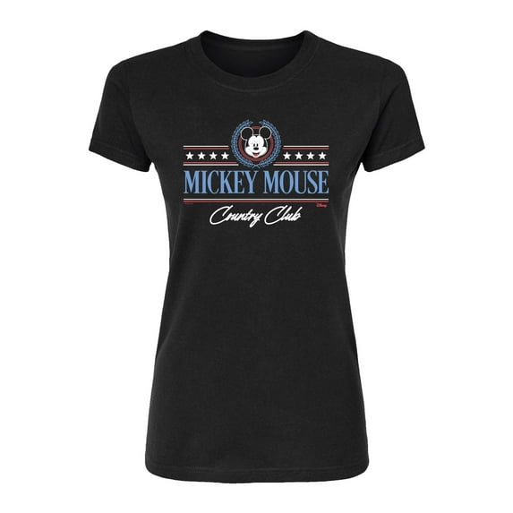 Disney - Mickey Mouse Country Club - Juniors Fitted Graphic T-Shirt ...