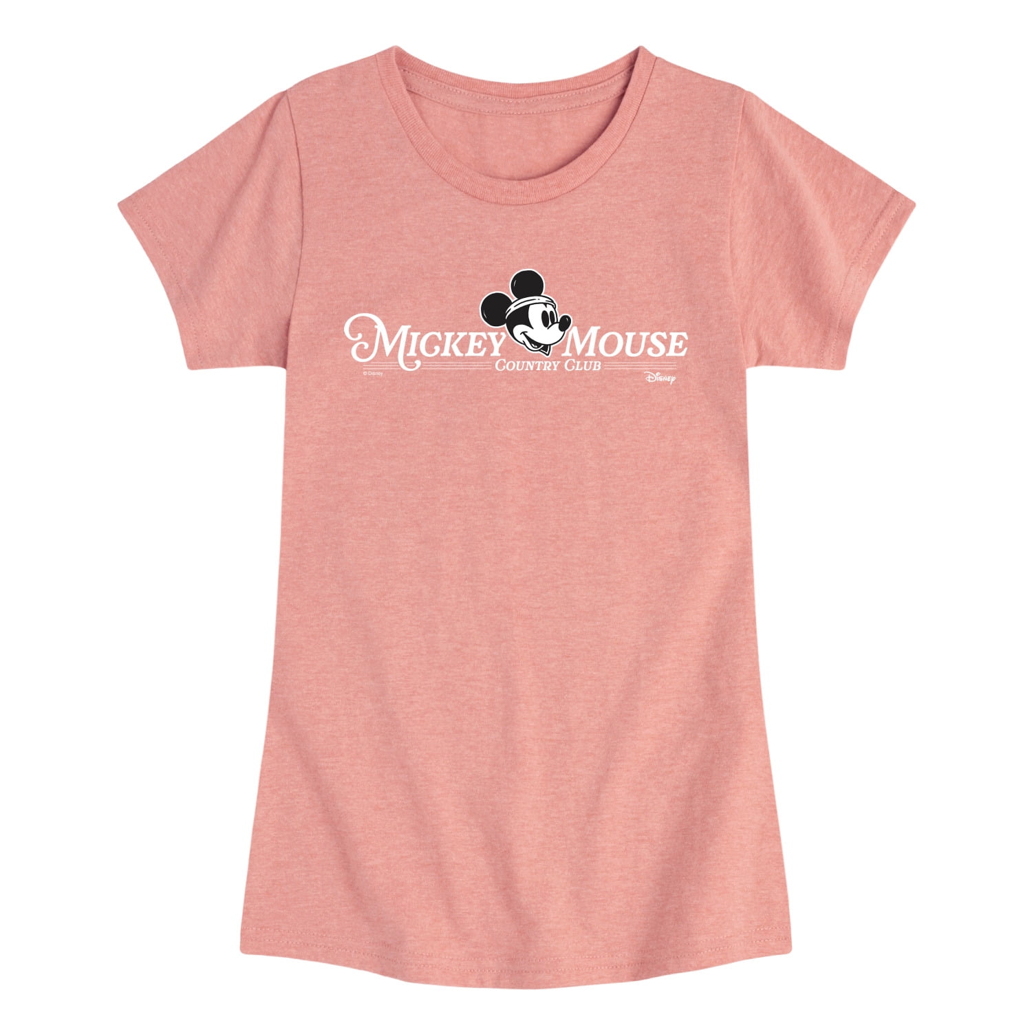 Disney - Mickey Mouse Country Club - Youth Girls Fitted Short Sleeve T ...