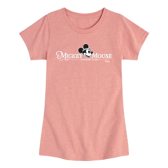 Disney - Mickey Mouse Country Club - Youth Girls Fitted Short Sleeve T ...