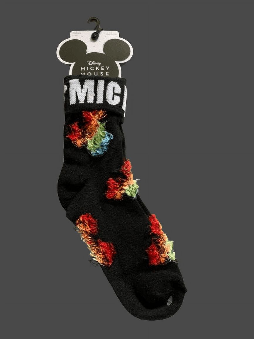 Disney Mickey Mouse Crew Socks, 1 Pair (Shoe Size 4-10) - Walmart.com