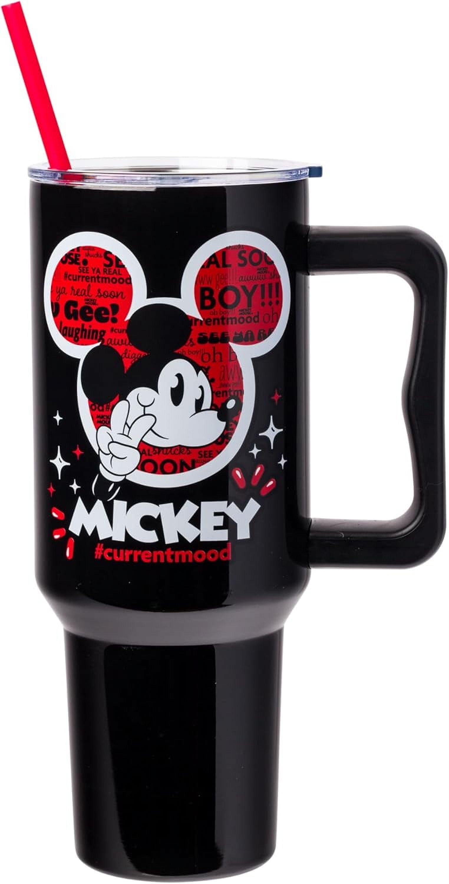 Disney Mickey Mouse "Current Mood" Stainless Steel Tumbler | Holds 40 ...