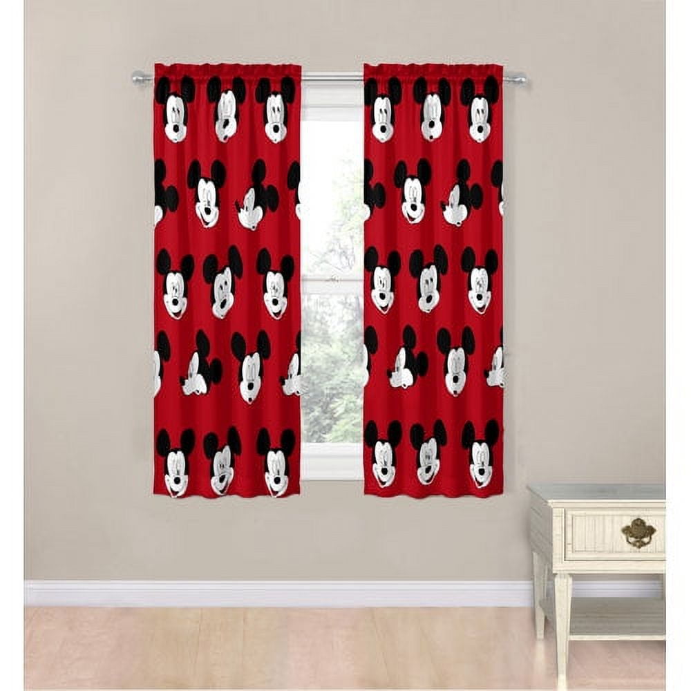 Disney Mickey Mouse Curtains for Kids Bedroom - Cute Faces Room ...