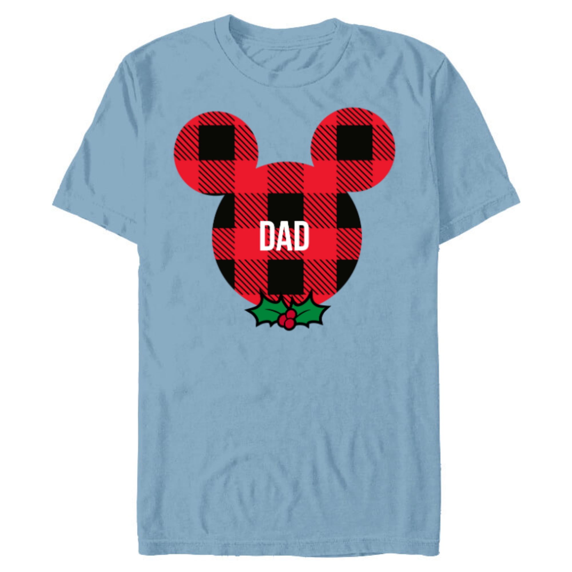 Disney Mickey Mouse DAD Holiday Family - Short Sleeve Blended T-Shirt ...