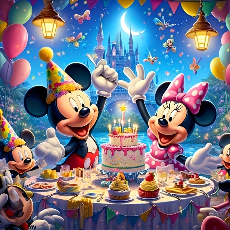 Disney Mickey Mouse DIY 5D Diamond Digital Painting Kit Crystal ...