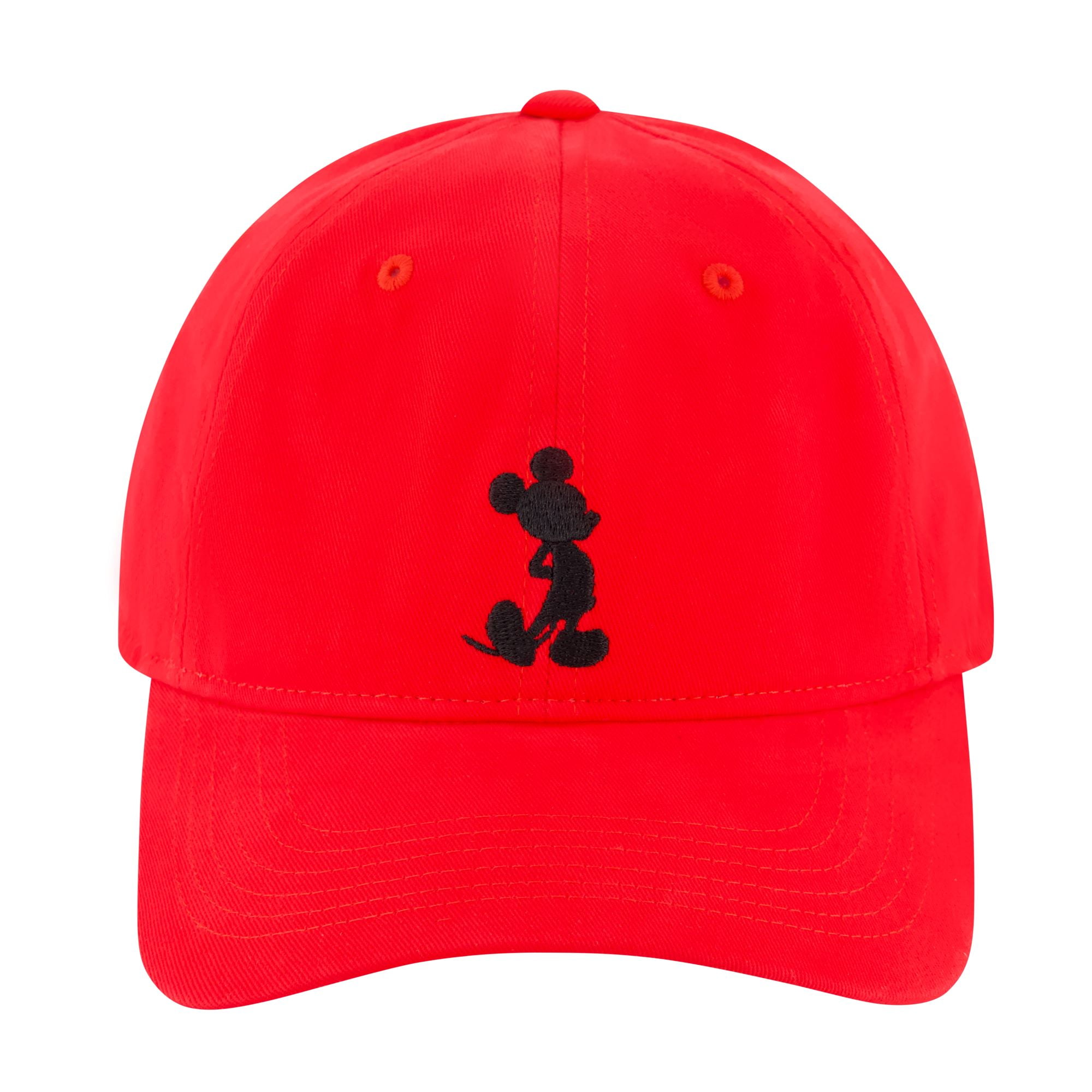 Disney Mickey Mouse Dad Hat, Silhouette Logo Cotton Adjustable Adult ...