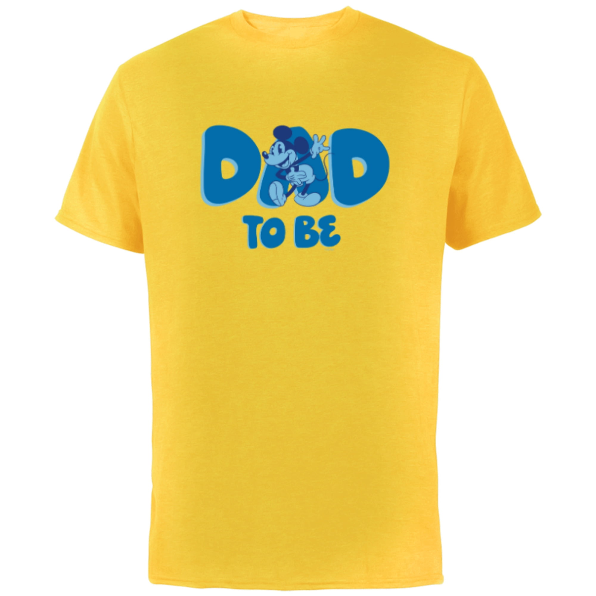 Disney Mickey Mouse Dad To Be - Short Sleeve Cotton T-Shirt for Adults ...