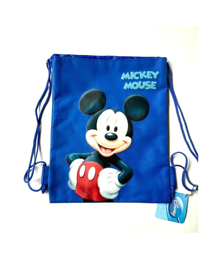 Blue Disney Mickey Mouse Daypack Drawstring Cinch Sack - Walmart.com