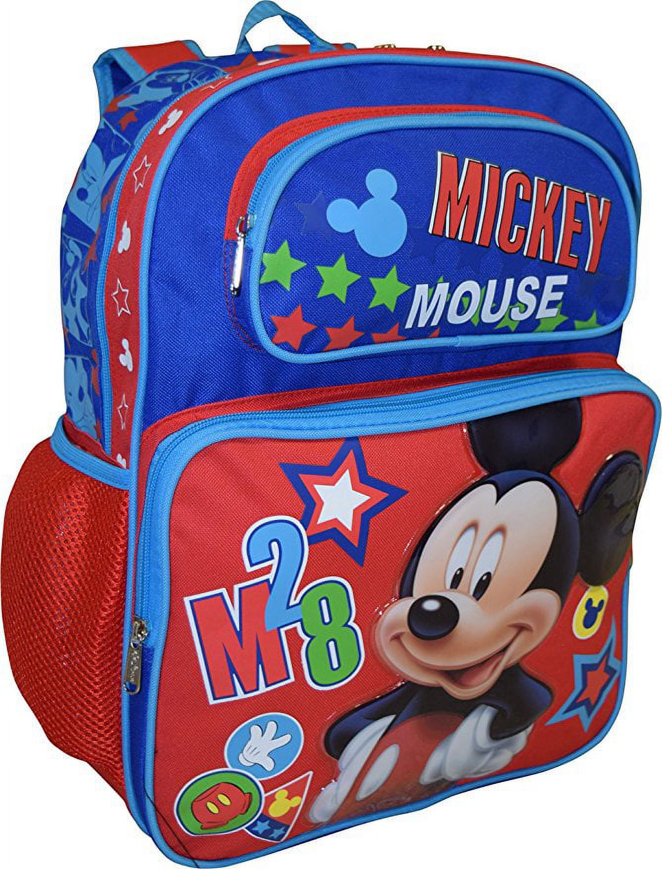 Disney Mickey Mouse Deluxe 16" School Bag Backpack - Walmart.com
