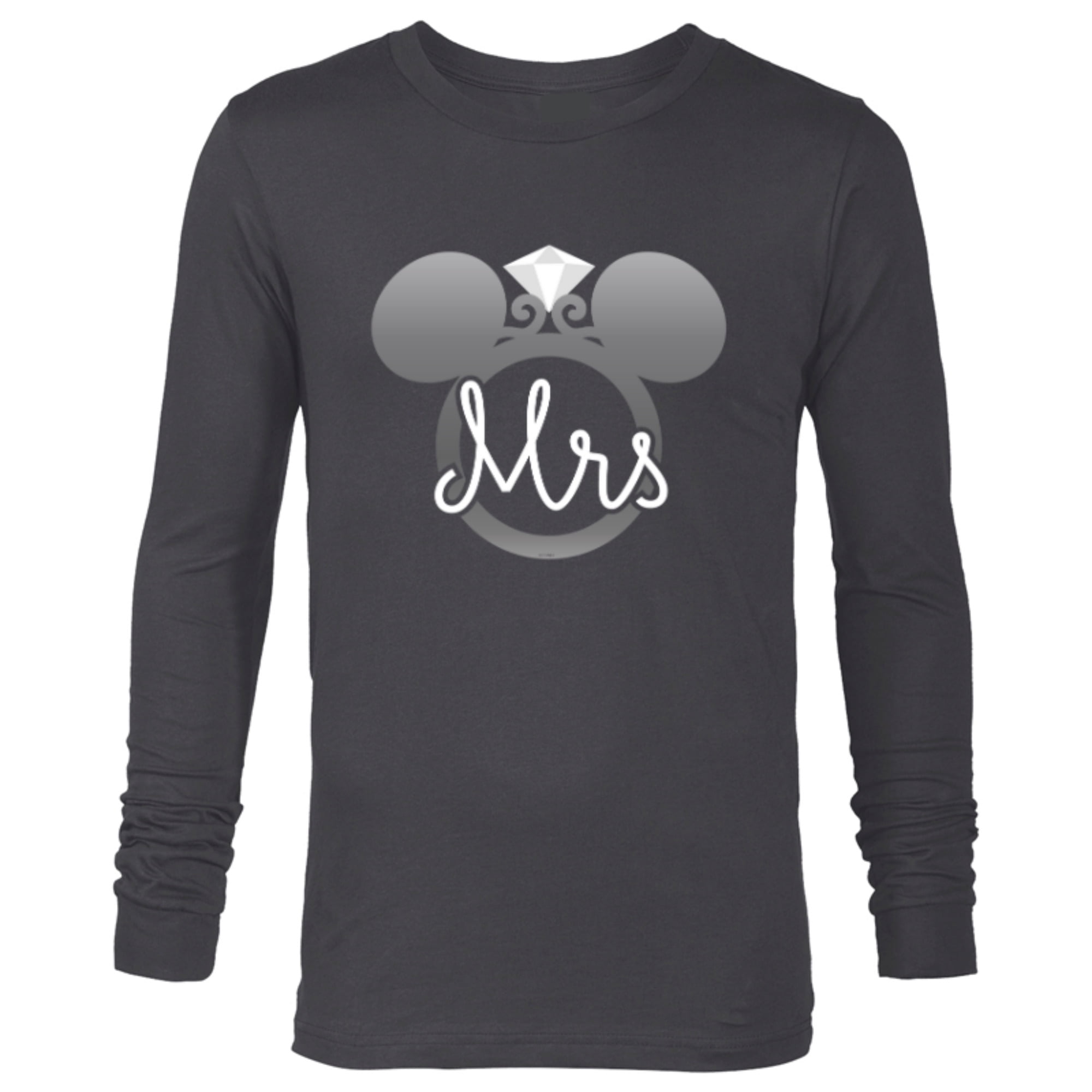 Disney Mickey Mouse Diamond Wedding Ring Bride Wife Mrs - Long Sleeve T ...