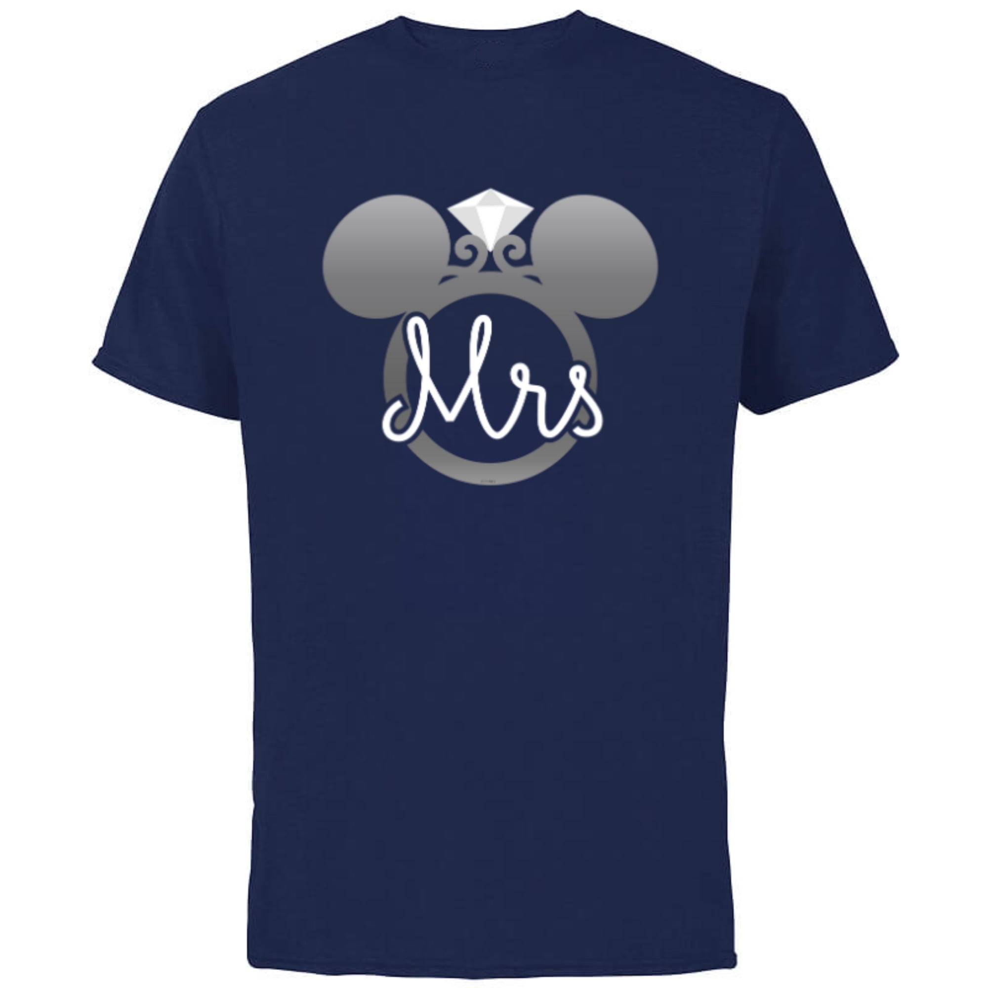 Disney Mickey Mouse Diamond Wedding Ring Bride Wife Mrs - Short Sleeve ...