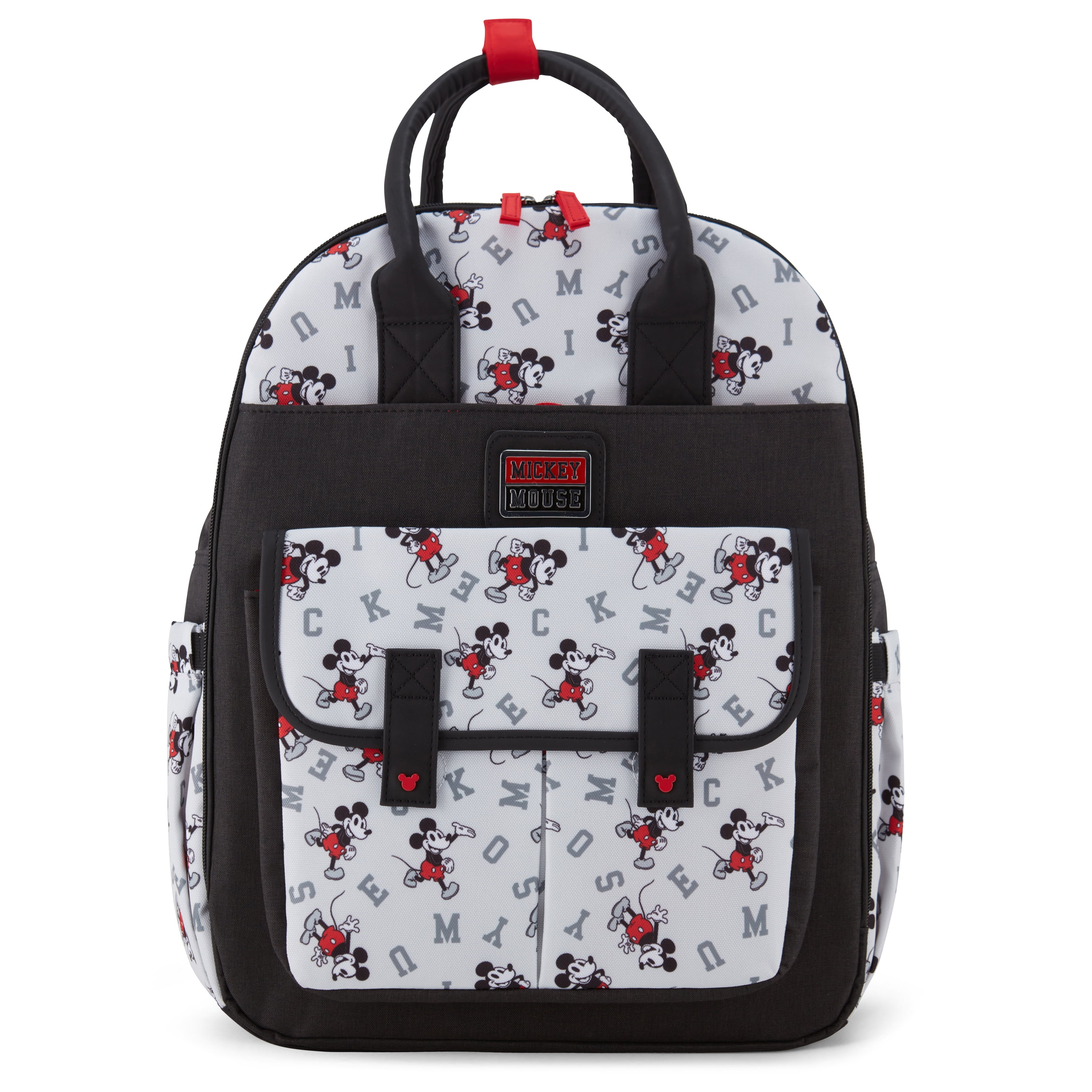Disney Mickey Mouse Diaper Bag with Slip Pocket - Black/Red - Walmart.com