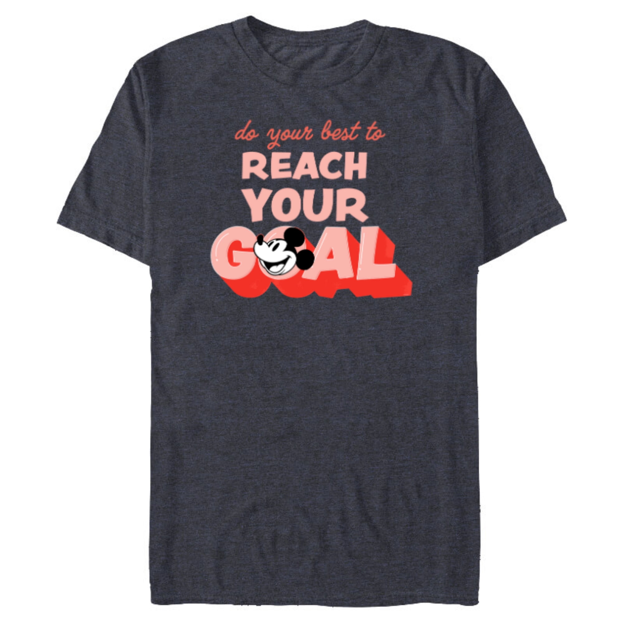 Disney Mickey Mouse Do Your Best to Reach Your Goals - Short Sleeve ...