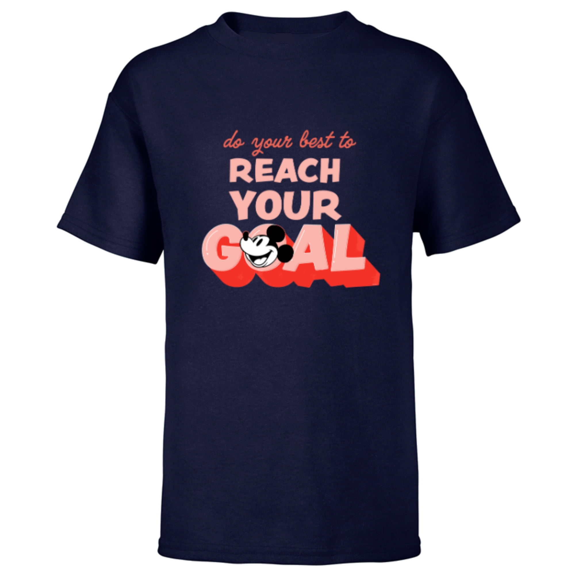 Disney Mickey Mouse Do Your Best to Reach Your Goals - Short Sleeve T ...