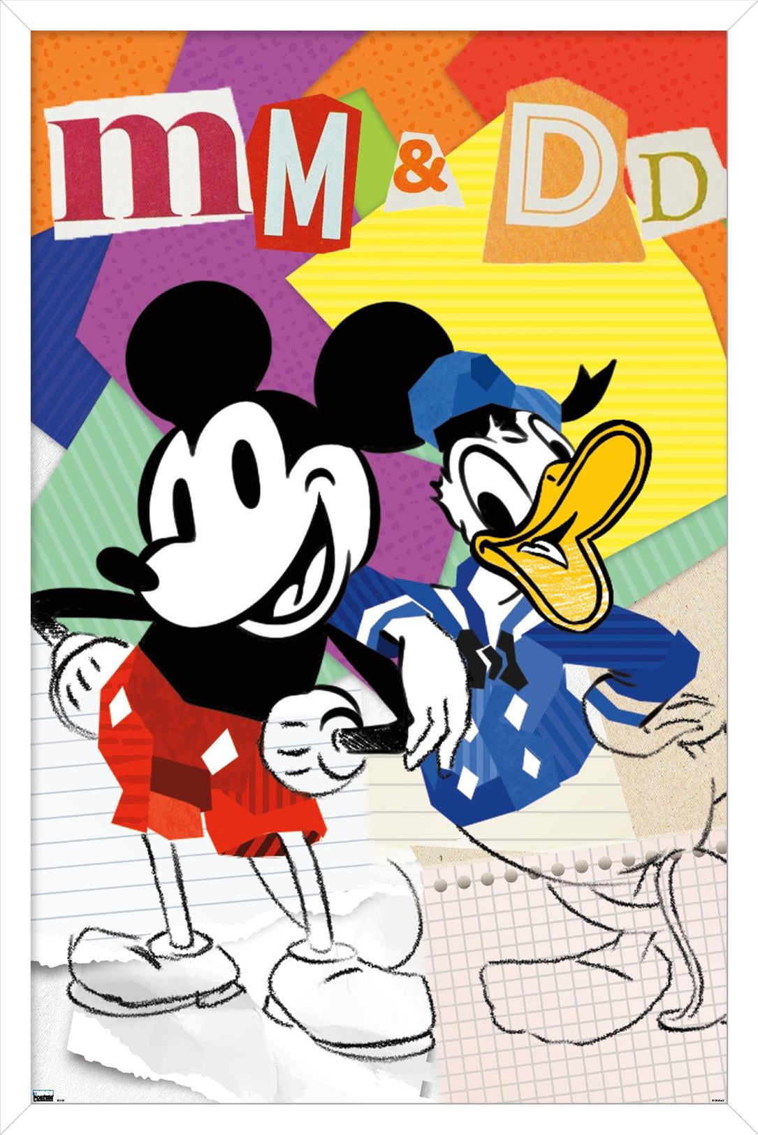 Disney Mickey Mouse & Donald - Design Elements Wall Poster, 14.725" x ...