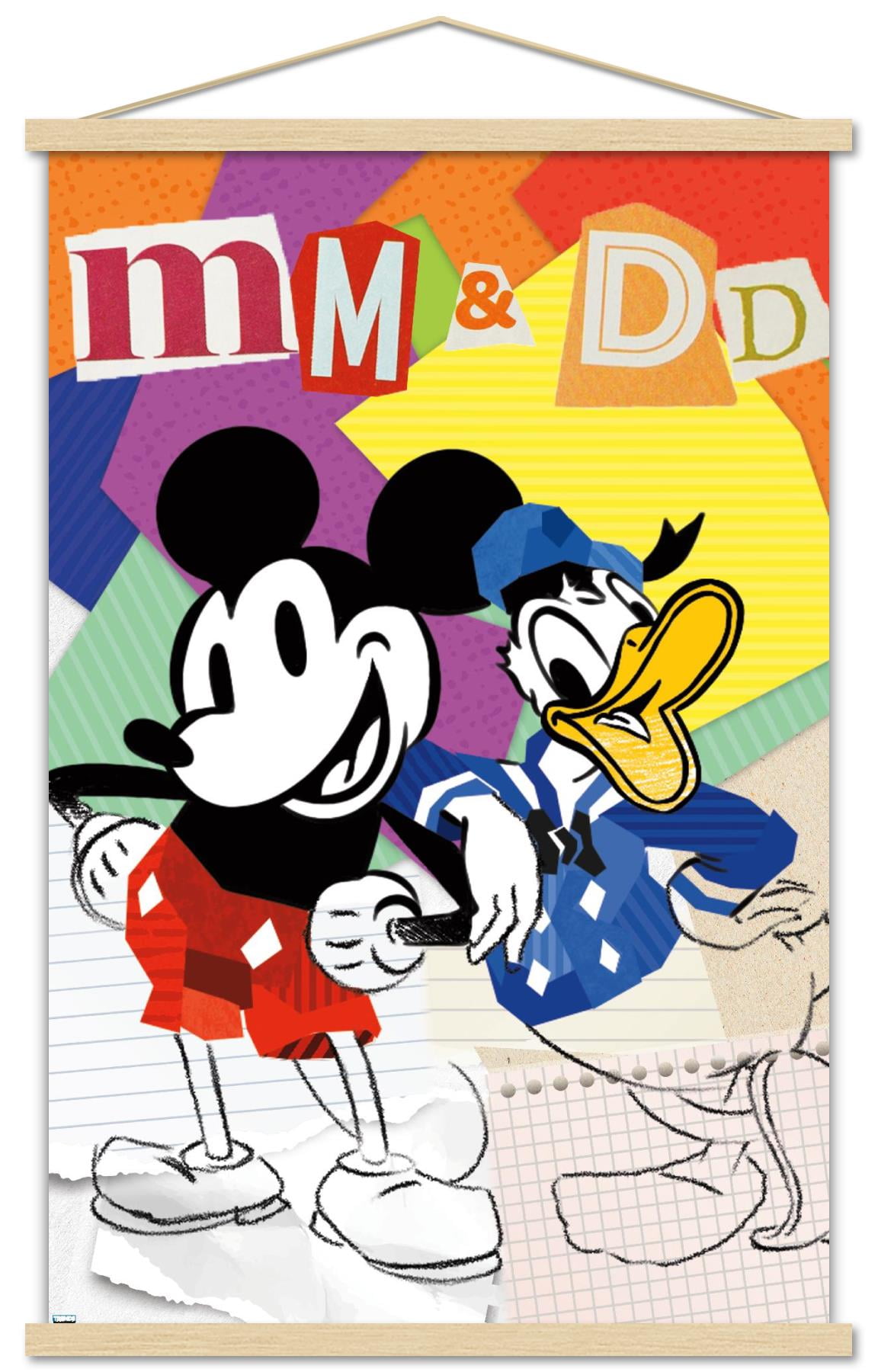 Disney Mickey Mouse & Donald - Design Elements Wall Poster with ...