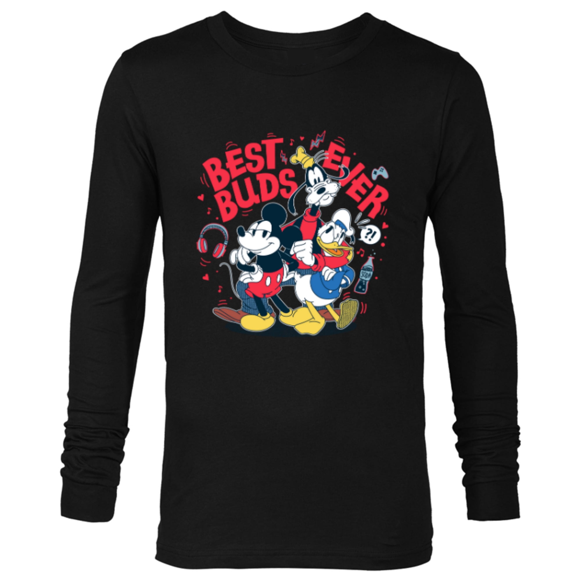 Disney Mickey Mouse Donald Duck Goofy Best Buds Ever Friends - Long ...