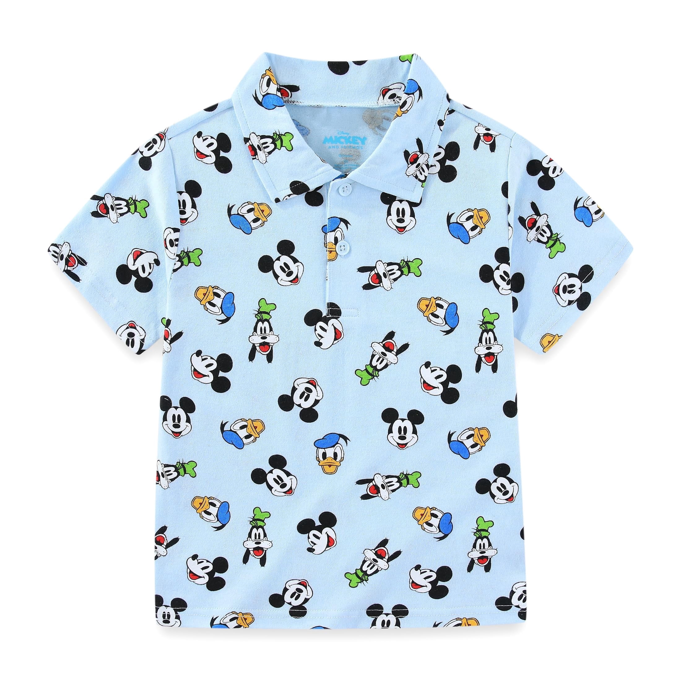 Disney Mickey Mouse Donald Duck Goofy Short Sleeve Polo Shirt (Boys ...