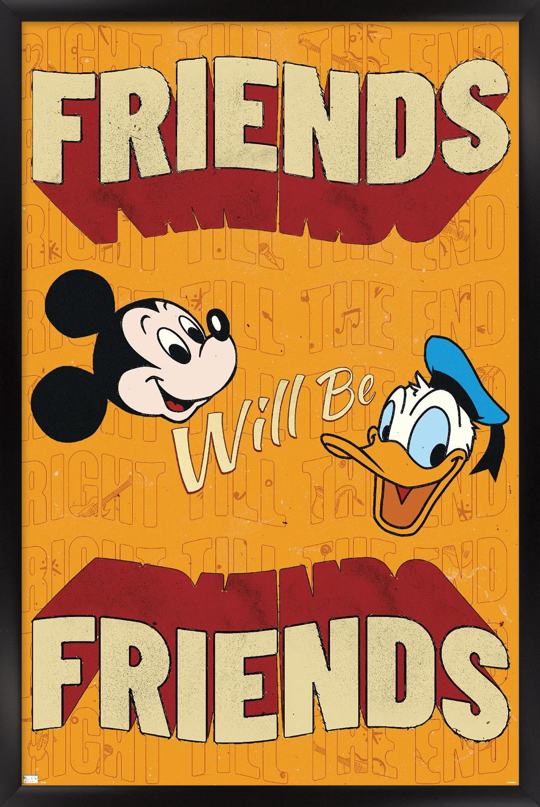 Disney Mickey Mouse & Donald - Friends Wall Poster, 14.725" x 22.375 ...