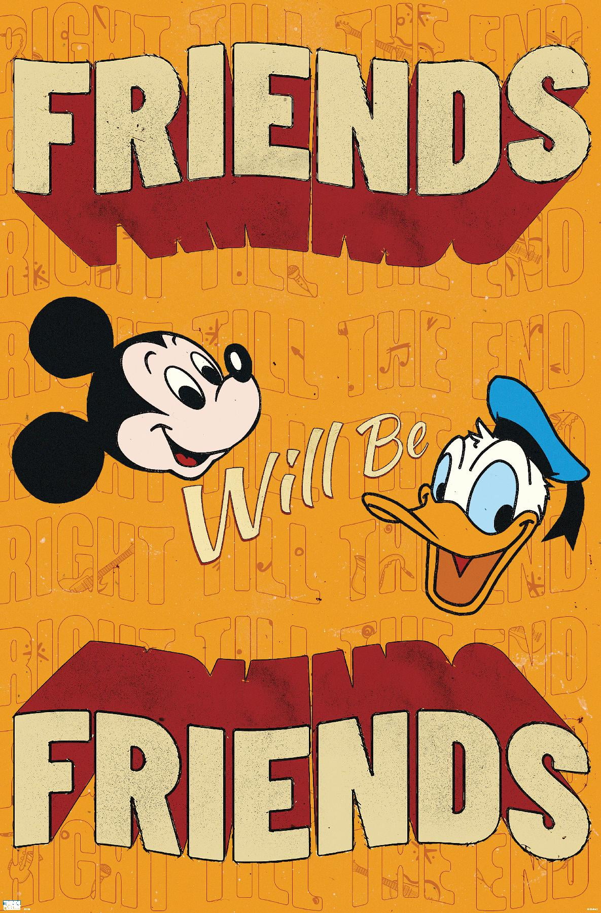 Disney Mickey Mouse & Donald - Friends Wall Poster, 14.725" x 22.375 ...