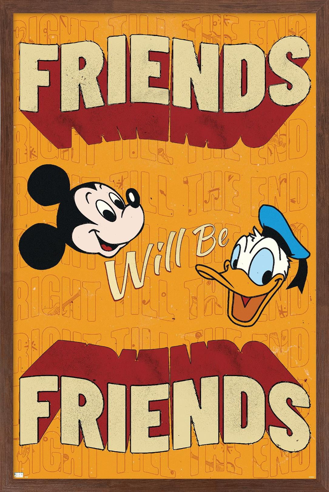 Disney Mickey Mouse & Donald - Friends Wall Poster, 22.375" x 34 ...