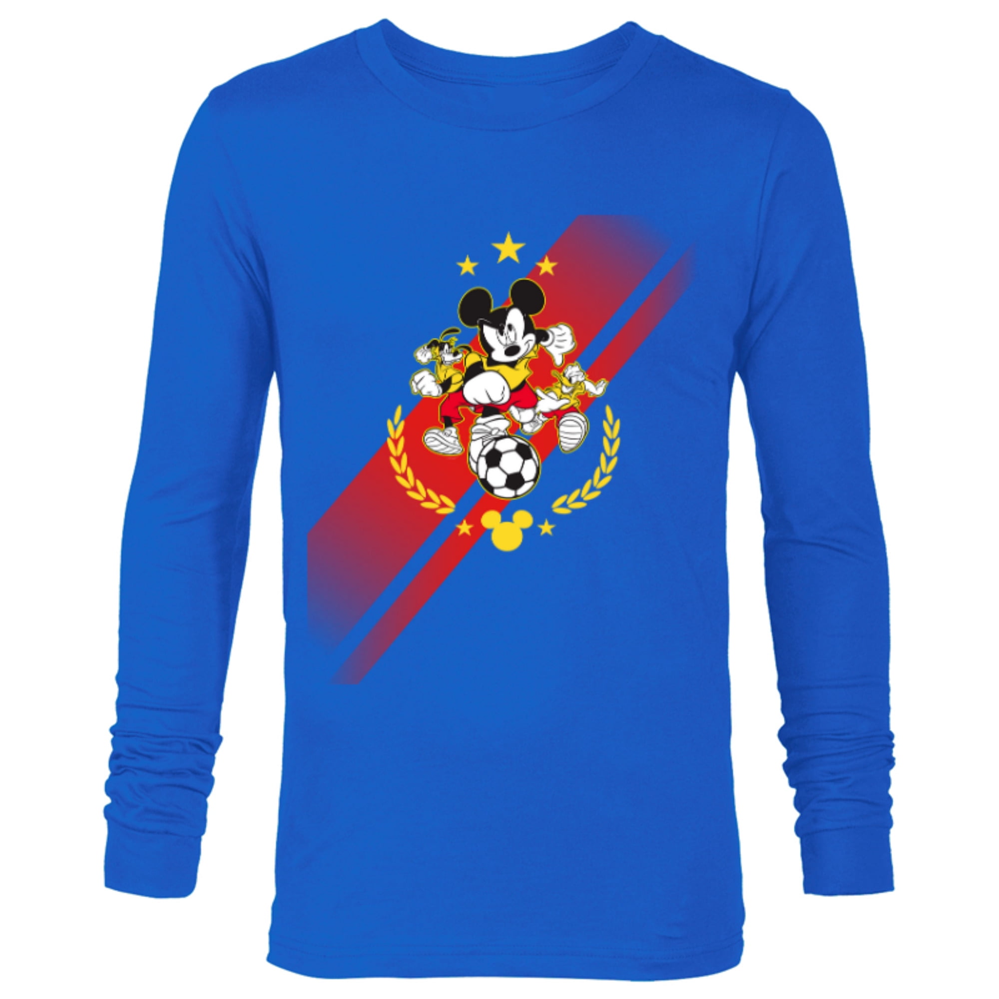 Disney Mickey Mouse Donald and Goofy Soccer Run Sports - Long Sleeve T ...