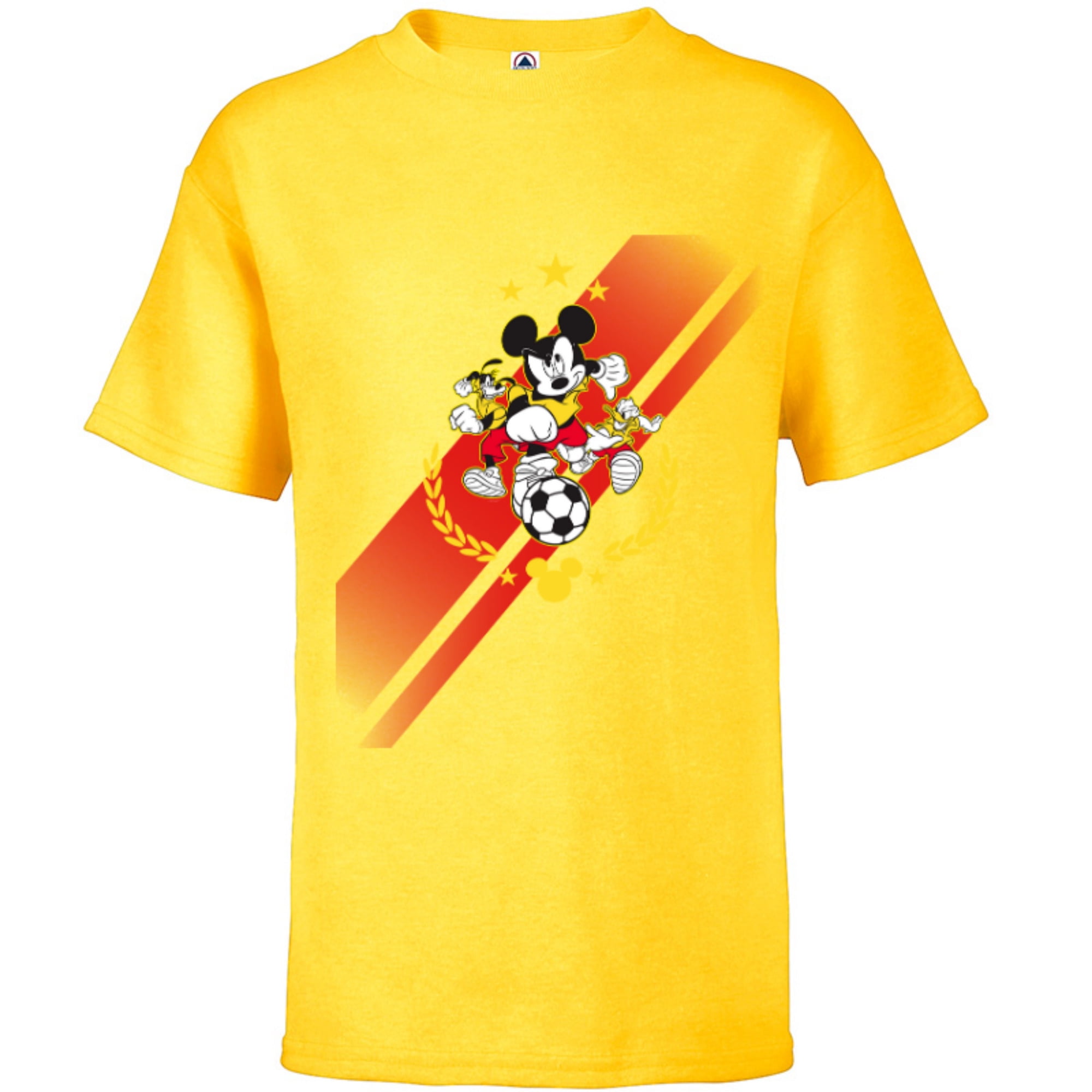 Disney Mickey Mouse Donald and Goofy Soccer Run Sports - Short Sleeve T ...