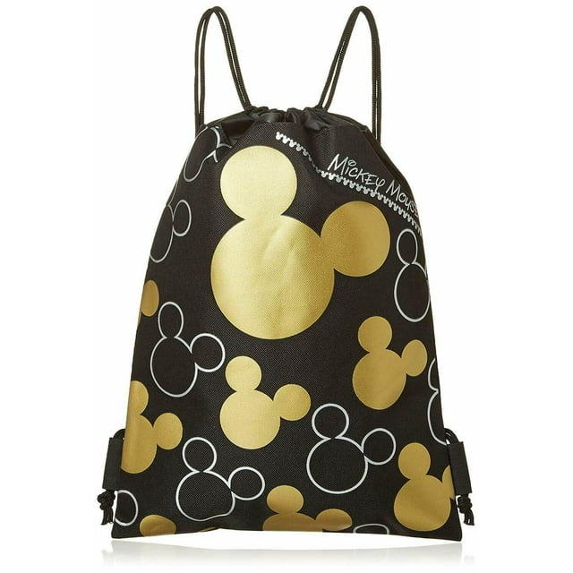 Disney Mickey Mouse Drawstring Backpack Gold - Walmart.com