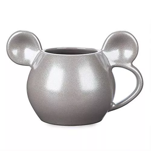 Disney Mickey Mouse Ear Grey Gray Mug Coffee Tea Cup Authentic Rare New ...