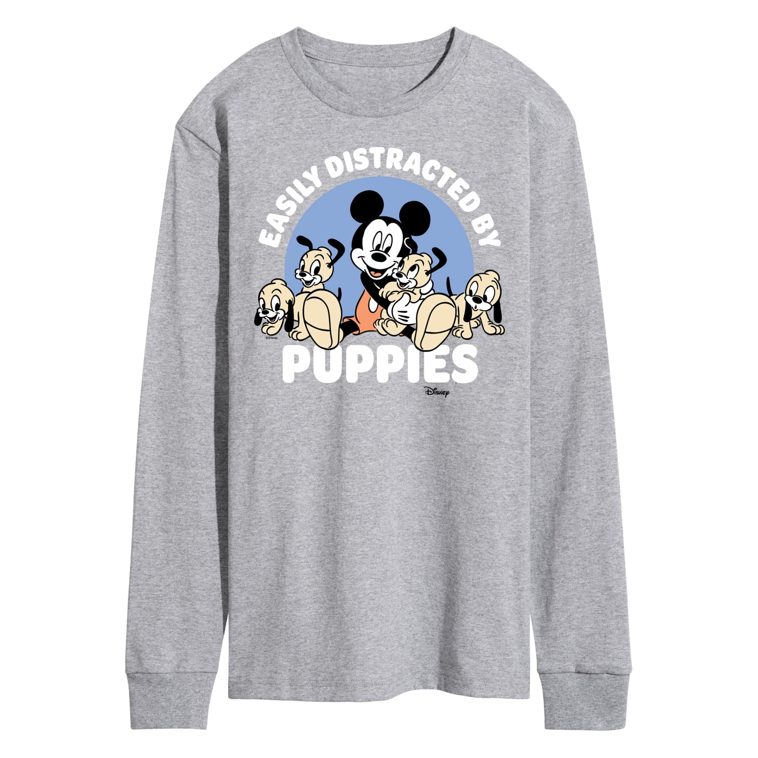 Disney - Mickey Mouse - Easily Distracted By Puppies - Men's Long ...