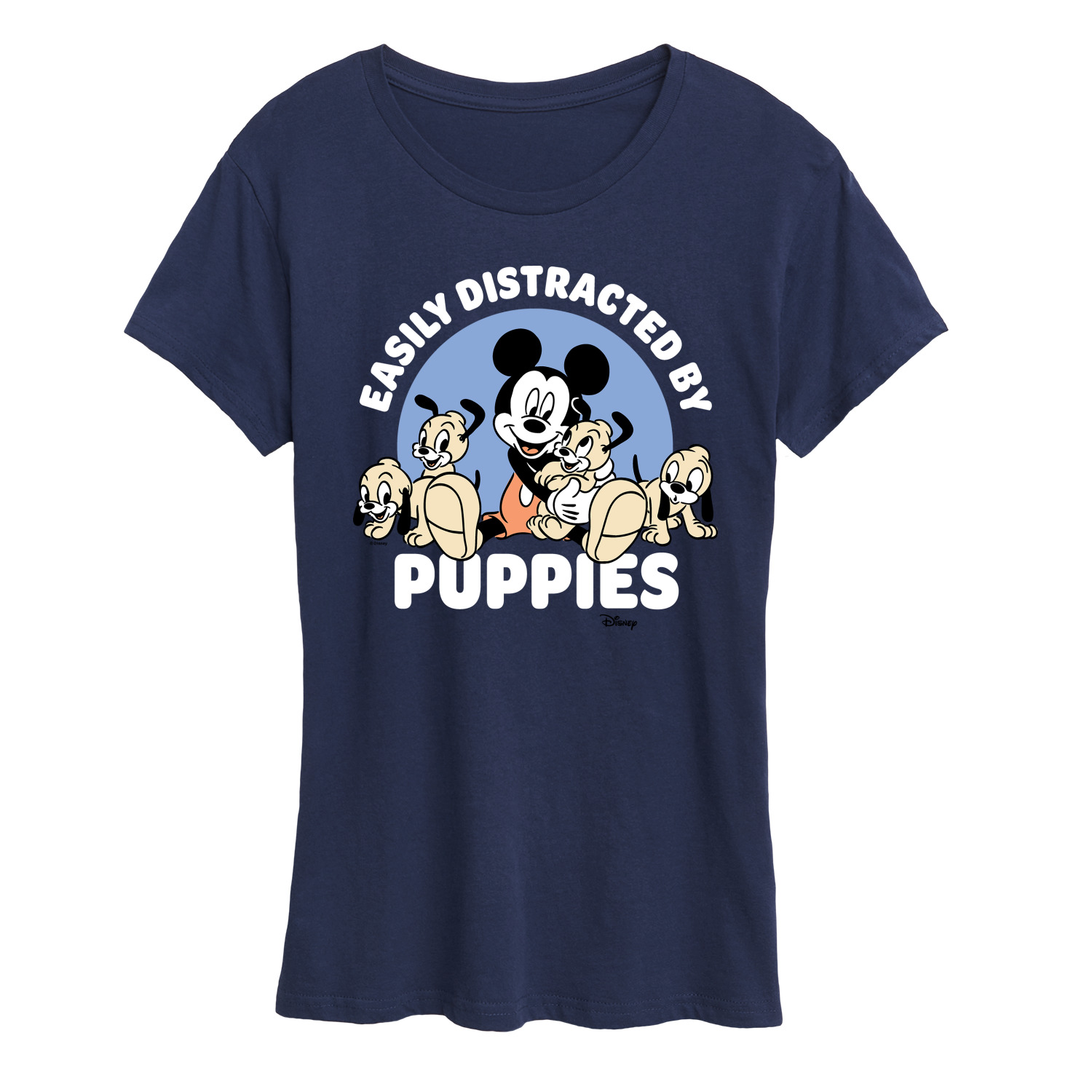 Disney - Mickey Mouse - Easily Distracted By Puppies - Women's Short ...