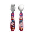 Disney Mickey Mouse Stainless Steel Toddler Silverware Set, Easy Grasp ...