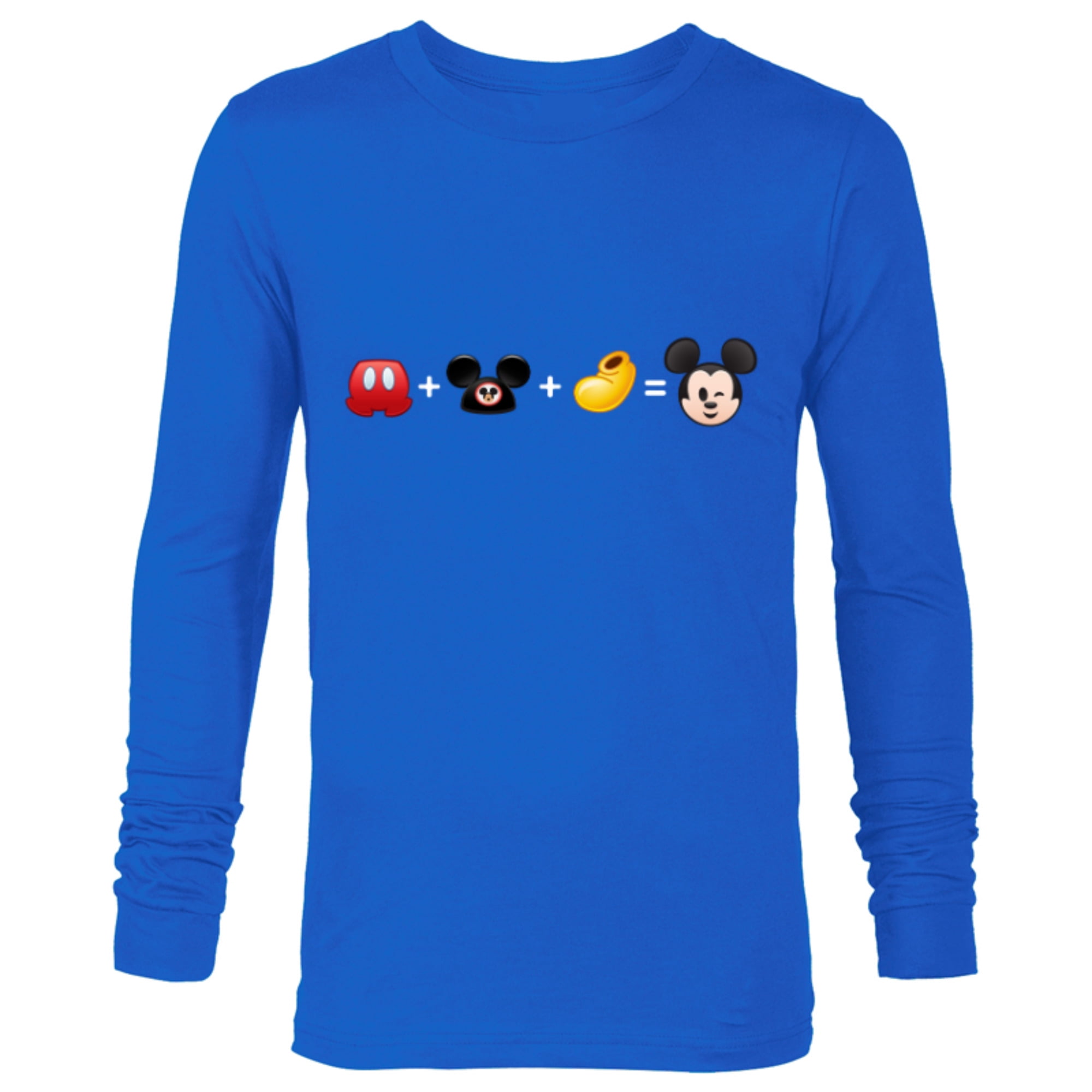 Disney Mickey Mouse Emoji Code Formula - Long Sleeve T-Shirt for Men ...