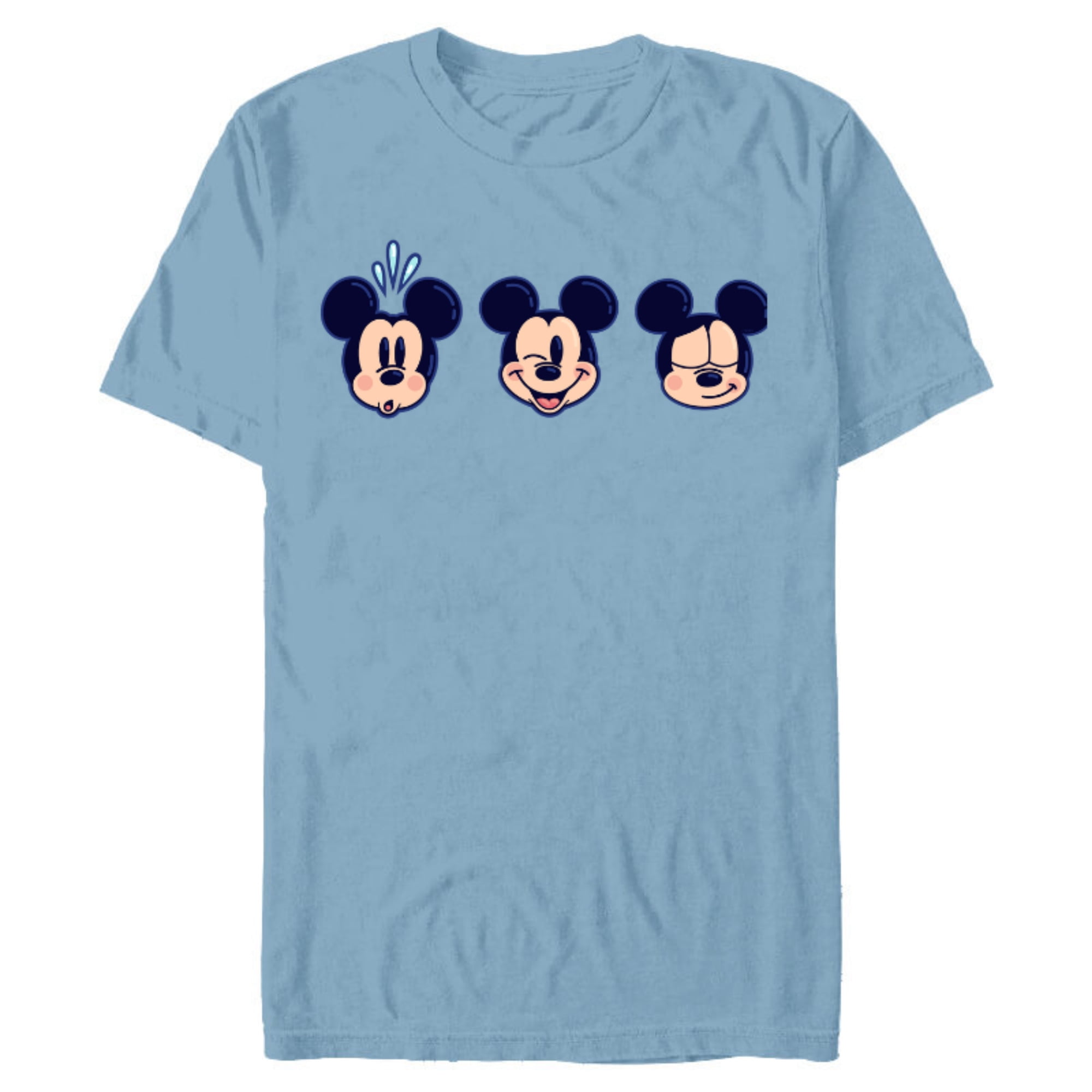 Disney Mickey Mouse Emoticon Expressions - Short Sleeve Blended T-Shirt ...