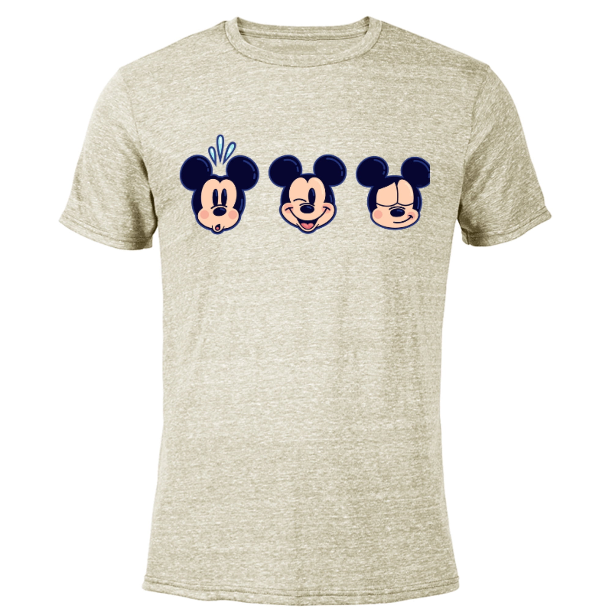 Disney Mickey Mouse Emoticon Expressions - Short Sleeve Blended T-Shirt ...