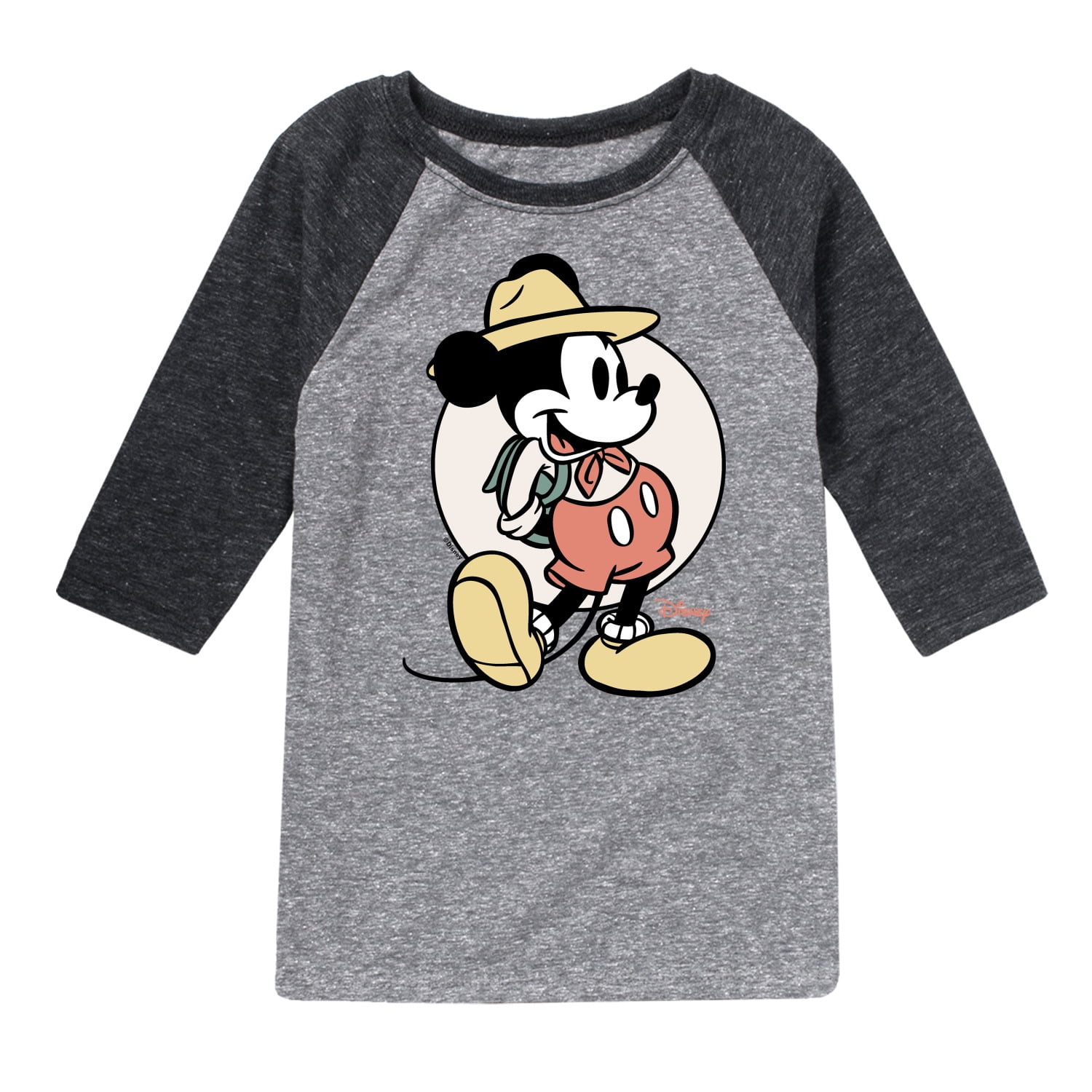 Disney - Mickey Mouse - Explorer & Camp Expert - Youth Raglan Graphic T ...
