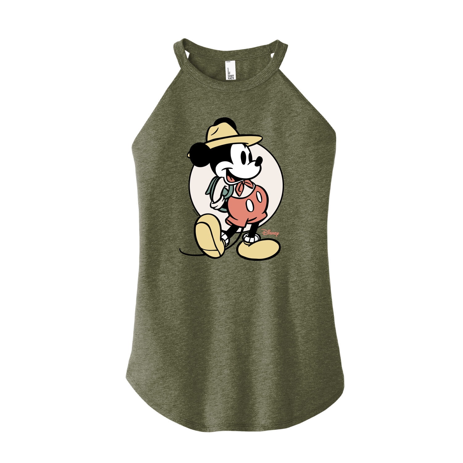 Disney - Mickey Mouse - Explorer Mickey - Juniors High Neck Tank Top ...