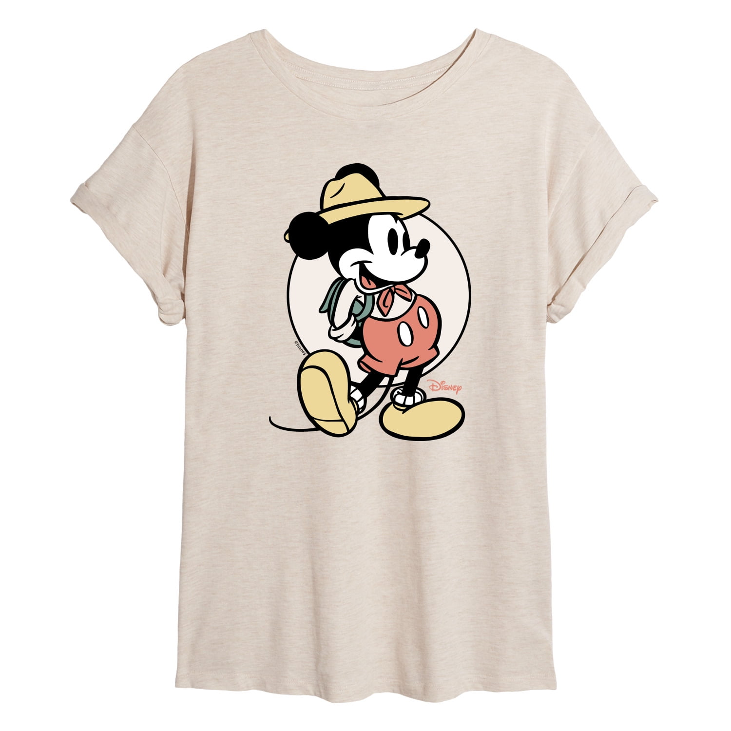 Disney - Mickey Mouse - Explorer Mickey - Juniors Ideal Flowy Muscle T ...