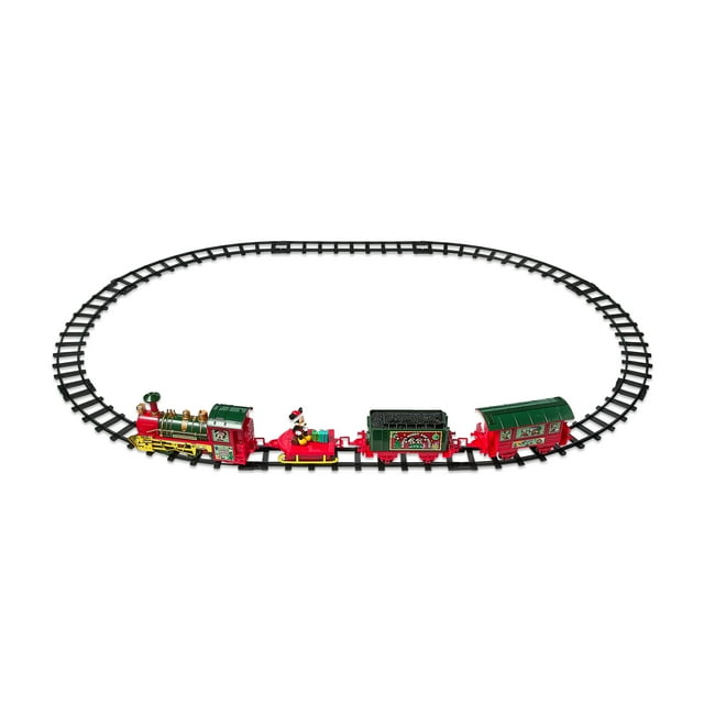 Disney Mickey Mouse Express Train Set, 12 Piece Set, Red, Plastic, All ...